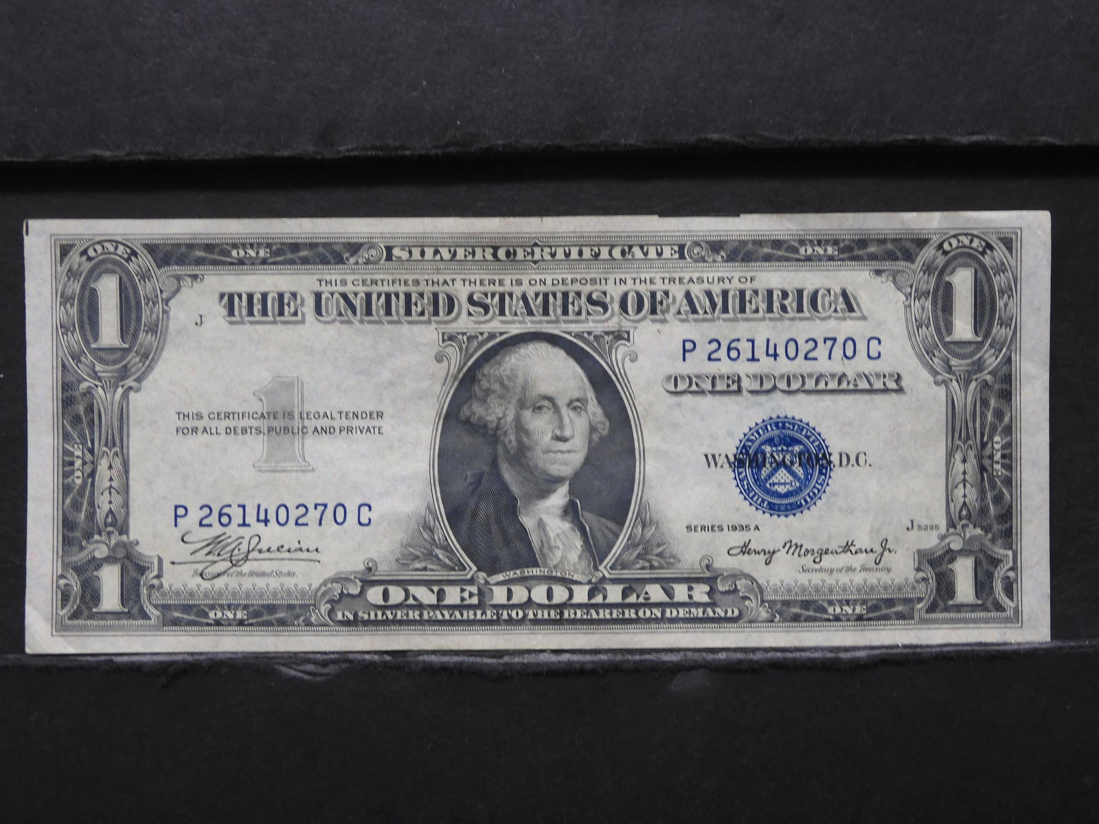 1935 A $1 Blue Seal Silver Certificate