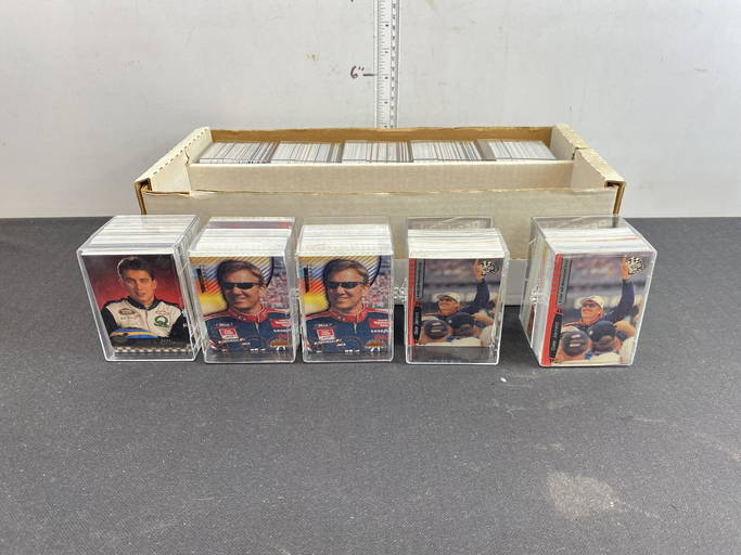 Box Of Racing Card Sets 10 Sets