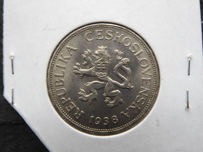 1938 Czechoslovakia 5 Korona.