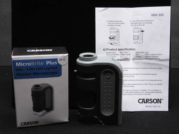 Micro Brite Plus 60x120x Led Lighted Pocket Microscope