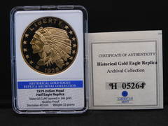 Historical Gold Eagle Replica Archival Collection Coin