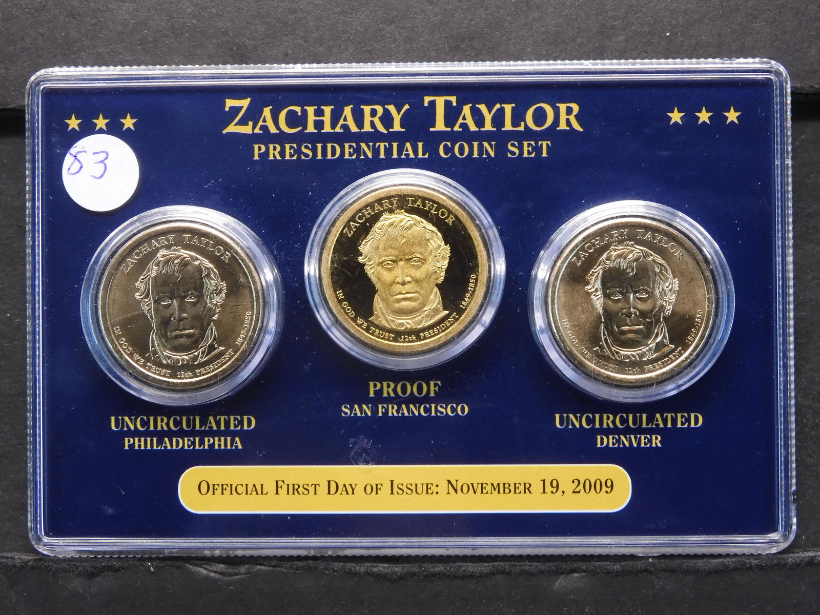Zachary Taylor Presidential Coin Set