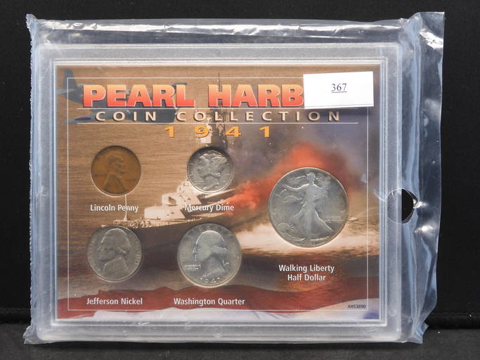 Pearl Harbor Coin Collection - 1941 Includes Wheat Cent (#0367) on Jan ...