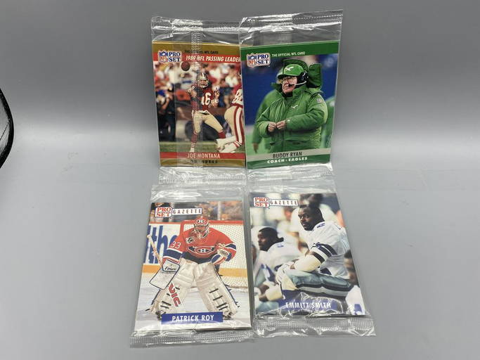 Lot Of (4) Proset Assorted Sports Card Packs