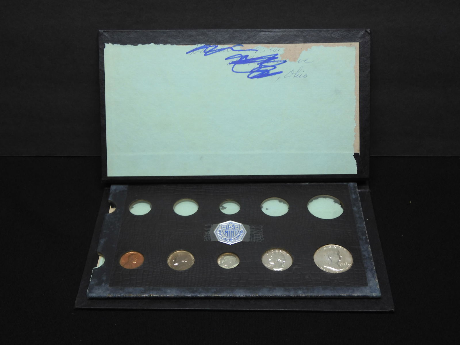 1963 Philadelphia 5 Coin Year Set W/ 90% Silver Coins