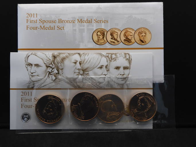 2011 First Spouse Bronze Medal Series Four Medal Set