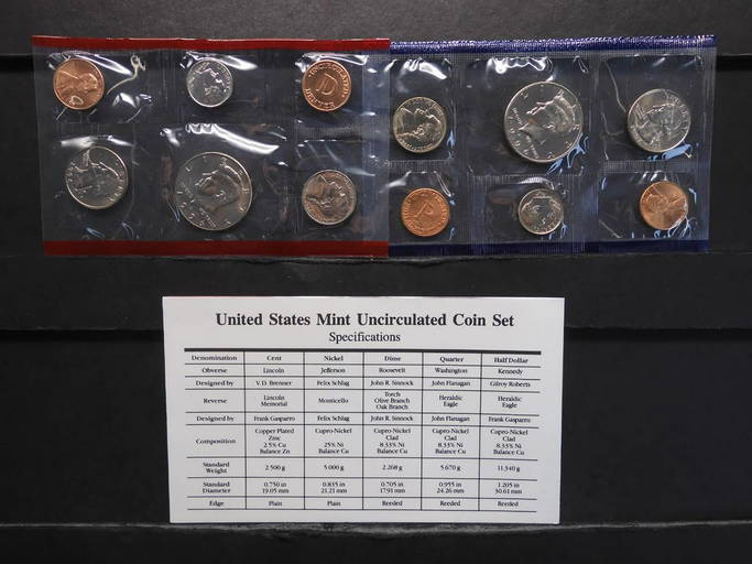 1996 Uncirculated Mint Set W/1996 W Dime