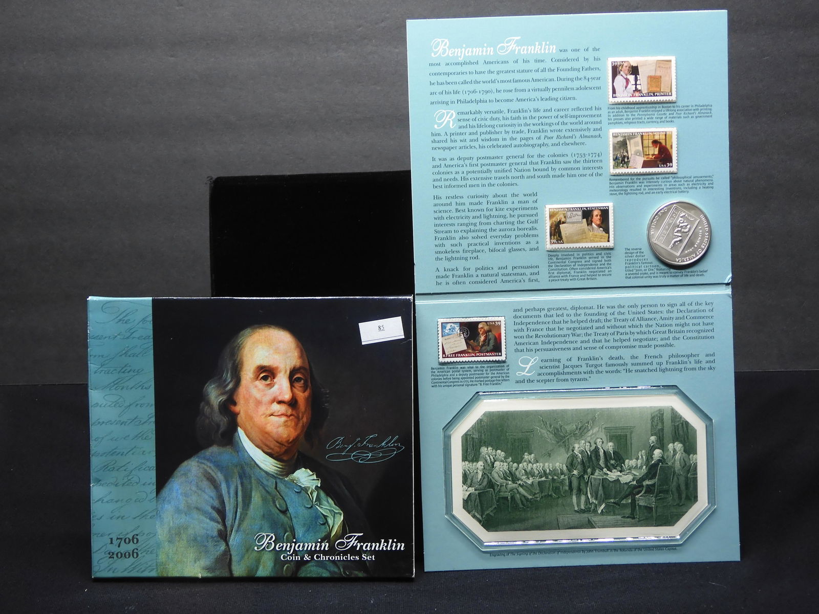 2006 Benjamin Franklin Coin & Chronicles Set Beautiful Presentation!