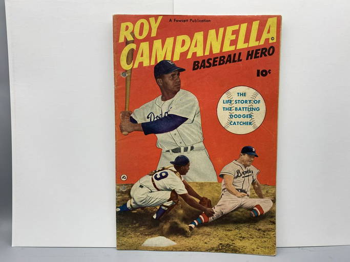 1950 Fawcett Roy Campanella Baseball Hero Comic Book Musty Smell; Hole Punches