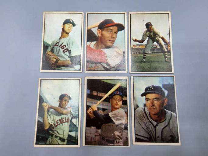 (19) 1953 Bowman Color Baseball Cards Mixed Grades (#0096A) on Jul 27 ...