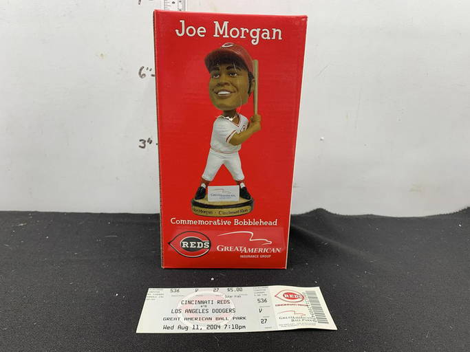 2004 Cincinnati Reds SGA Joe Morgan Bobblehead with ticket - Aug 13 ...