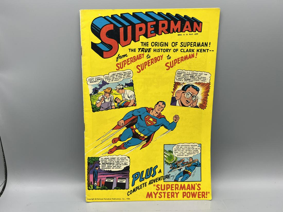 1966 Golden Record Comic Book Superman The Origin Of Superman
