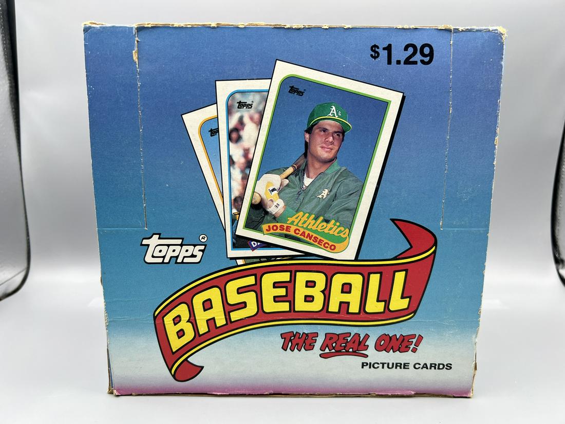 1989 Topps Baseball Complete Unopened 24 Pack Jumbo Pack Box