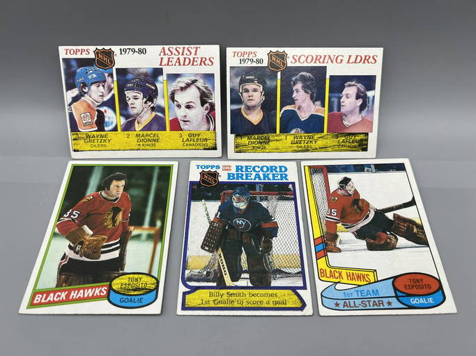 Lot of (5) Assorted 1980 Topps Hockey Star Player Cards - Varying ...