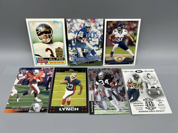 Lot Of (7) Assorted Star Football Player Cards Varying Conditions ...