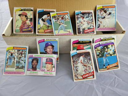 Box Of 1980 Topps Baseball Cards
