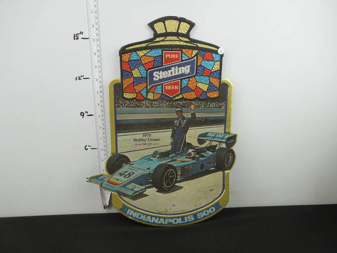 Pure Sterling Beer 1975 Indy 500 Winner Bobby Unser Sign By Embosograph ...
