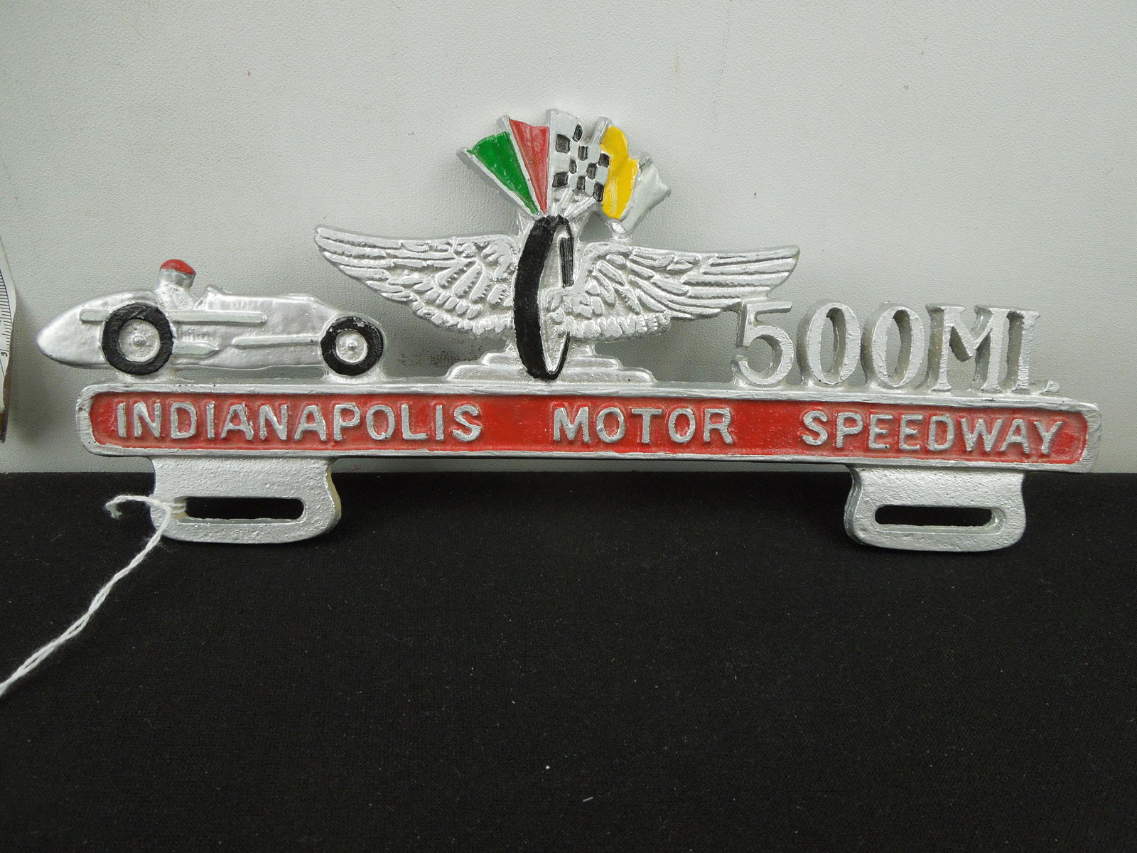 Reproduction Indianapolis Motor Speedway License Plate Topper, Unknown ...