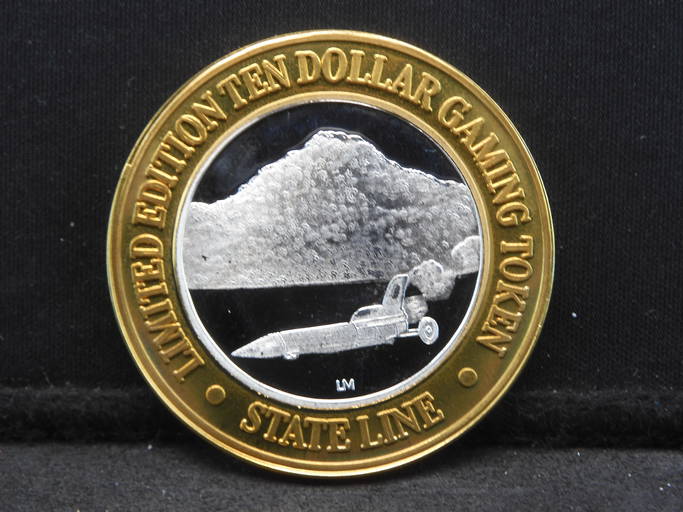 State Line Wendover Nevada $10 Casino Limited Edition Gaming Token .999 ...