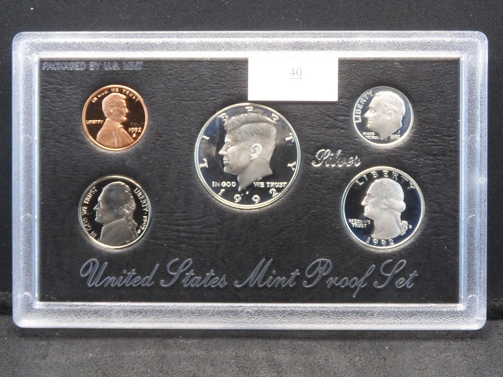 1992 S Five Coin Silver Proof Set