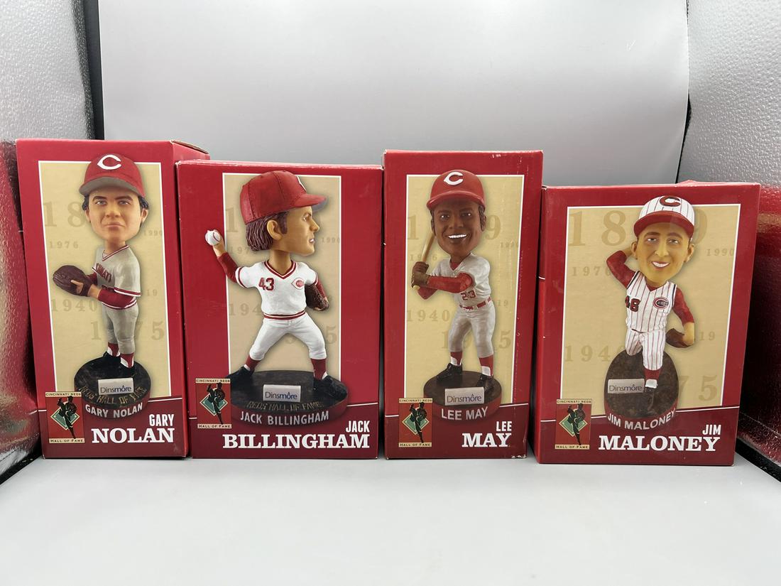 2016 Cincinnati Reds Hof Bobbleheads Lot Of 4 Gary Nolan, Jack ...