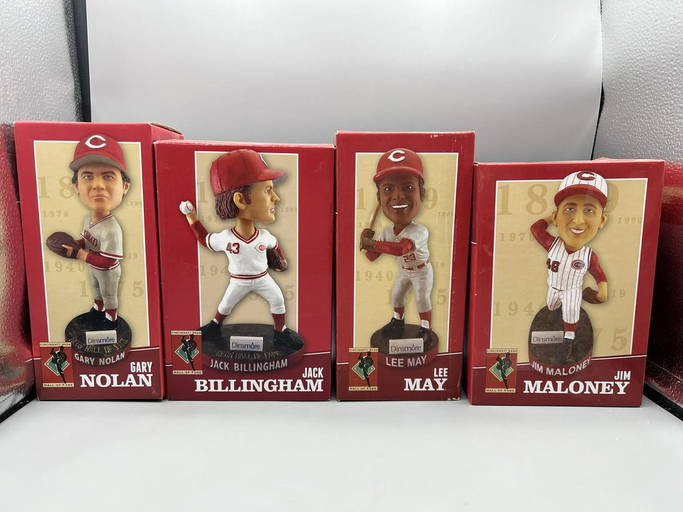 2016 Cincinnati Reds Hof Bobbleheads Lot Of 4 Gary Nolan, Jack ...
