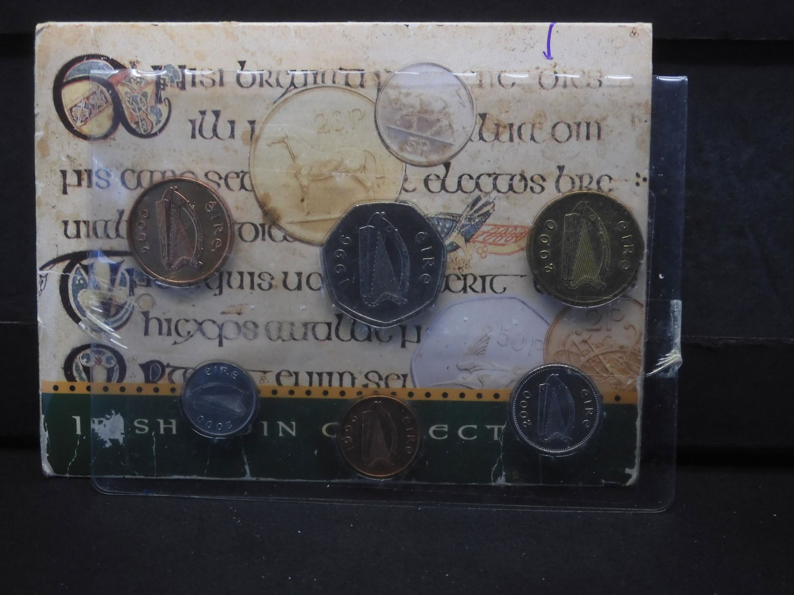 6 Irish Coin Collection In A Holder