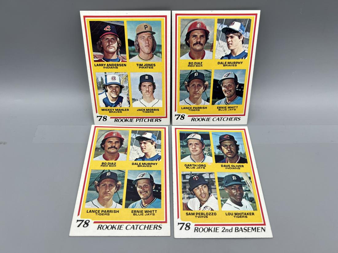 Lot Of (4) 1978 Topps Baseball Star Player Rc Cards - Jack Morris Rc ...