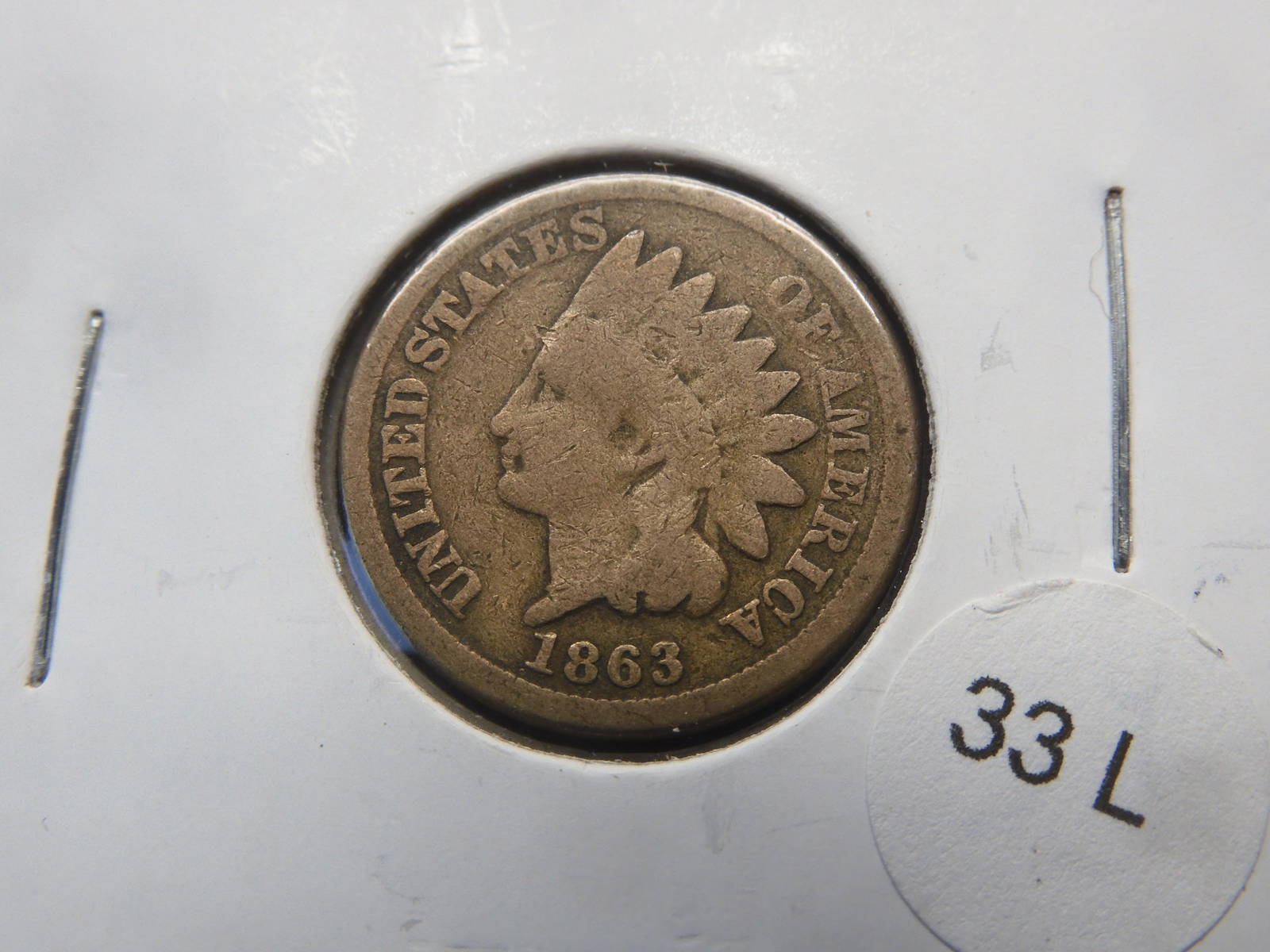 1863 Indian Head Penny Auction