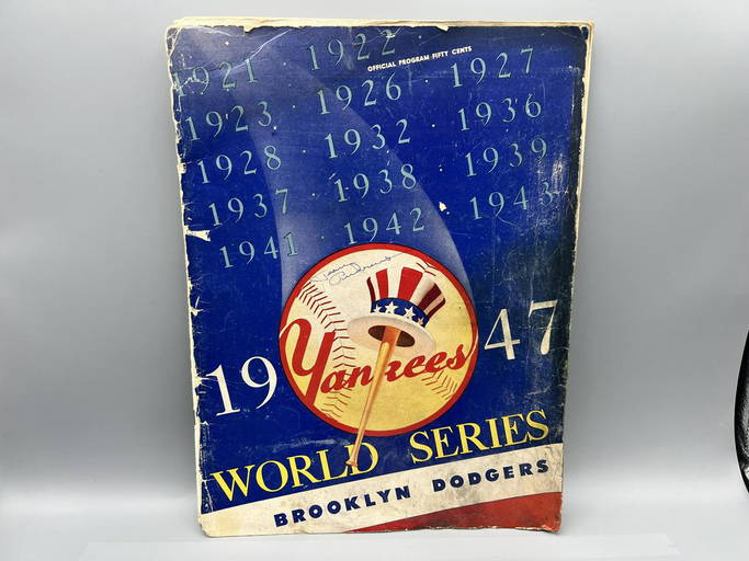 1947 World Series New York Yankees Vs. Brooklyn Dodgers Game Program ...