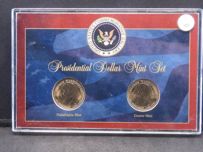 2007 P & D George Washington Presidential Dollar Set