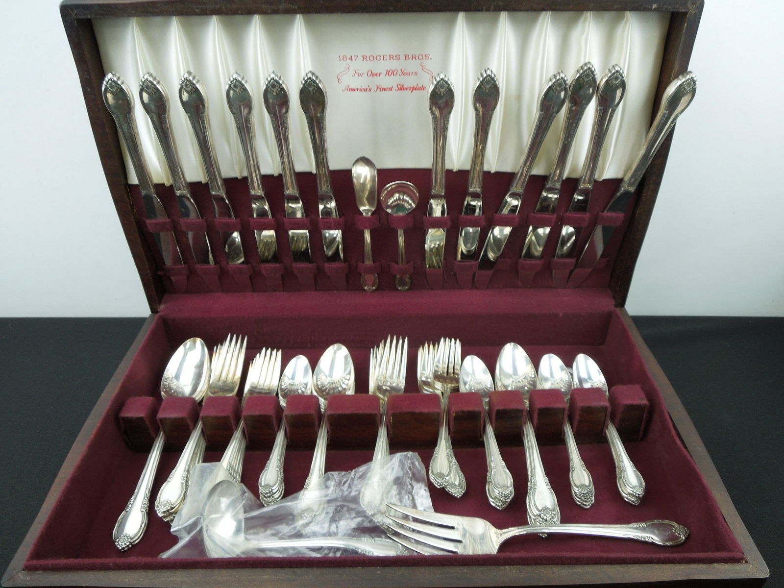 1847 Rogers Brother Remembrance Pattern Service For Twelve, Original ...