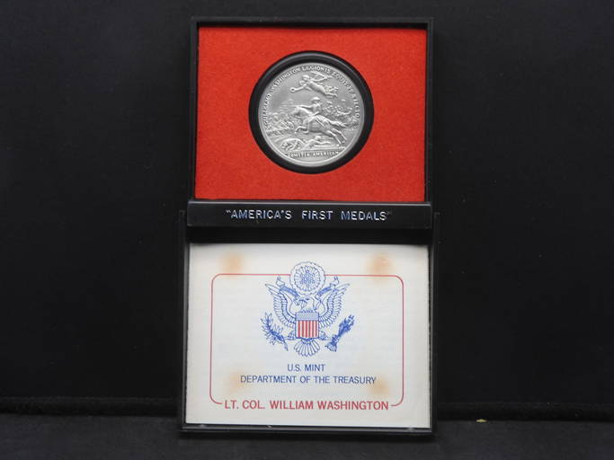 America's First Medals Lt. Col. William Washington W/ Coa