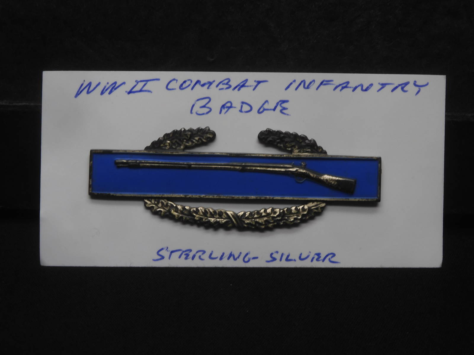 Wwii Combat Infantry Badge Sterling Silver Auction