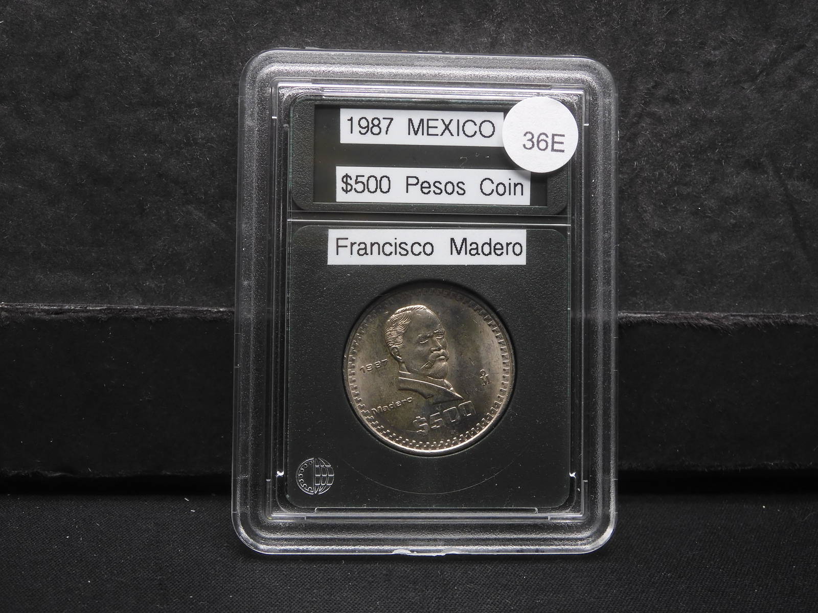 1987 Mexico $500 Peso Coin Auction