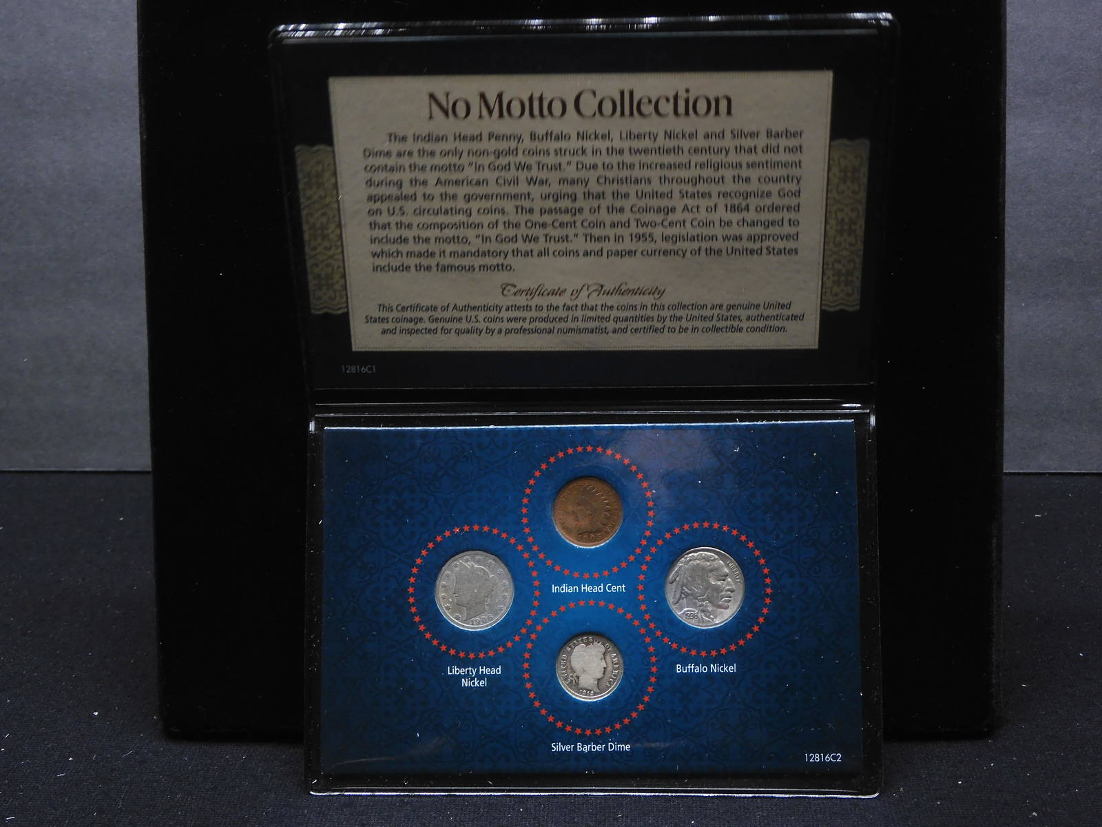 No "in God We Trust" Motto Coin Collection With Certificate Of ...
