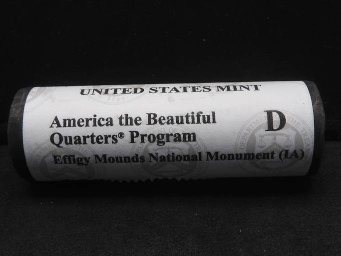 40 Coin Roll Of 2017 D Effigy Iowa America The Beautiful Quarters. Mint ...