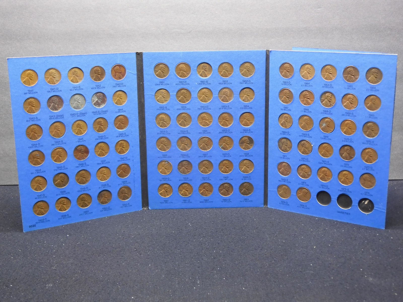 Complete Lincoln Cent Collection 1941-1974 Plus Extras. Housed In ...