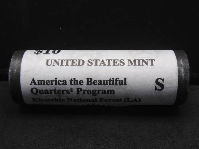 (40) Coin Roll Of 2015 S Kisatchie (la) America The Beautiful Quarters ...