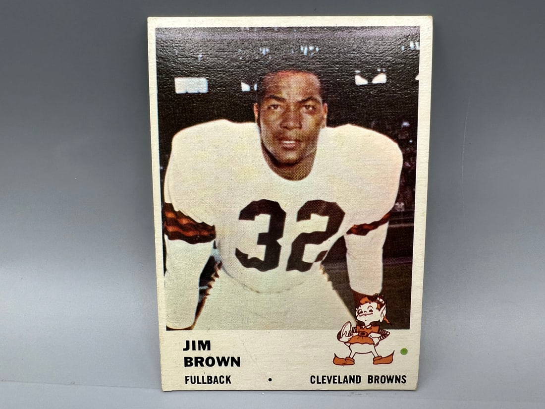1961 Fleer Jimmy Brown #11 - Hof - Cleveland Browns Auction