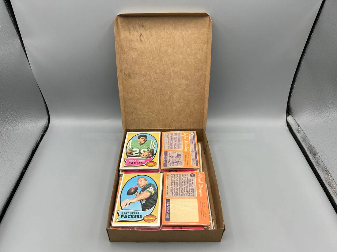 1970 Topps Football West Corp. Cello Fun Pack Complete 20 Pack Box W ...