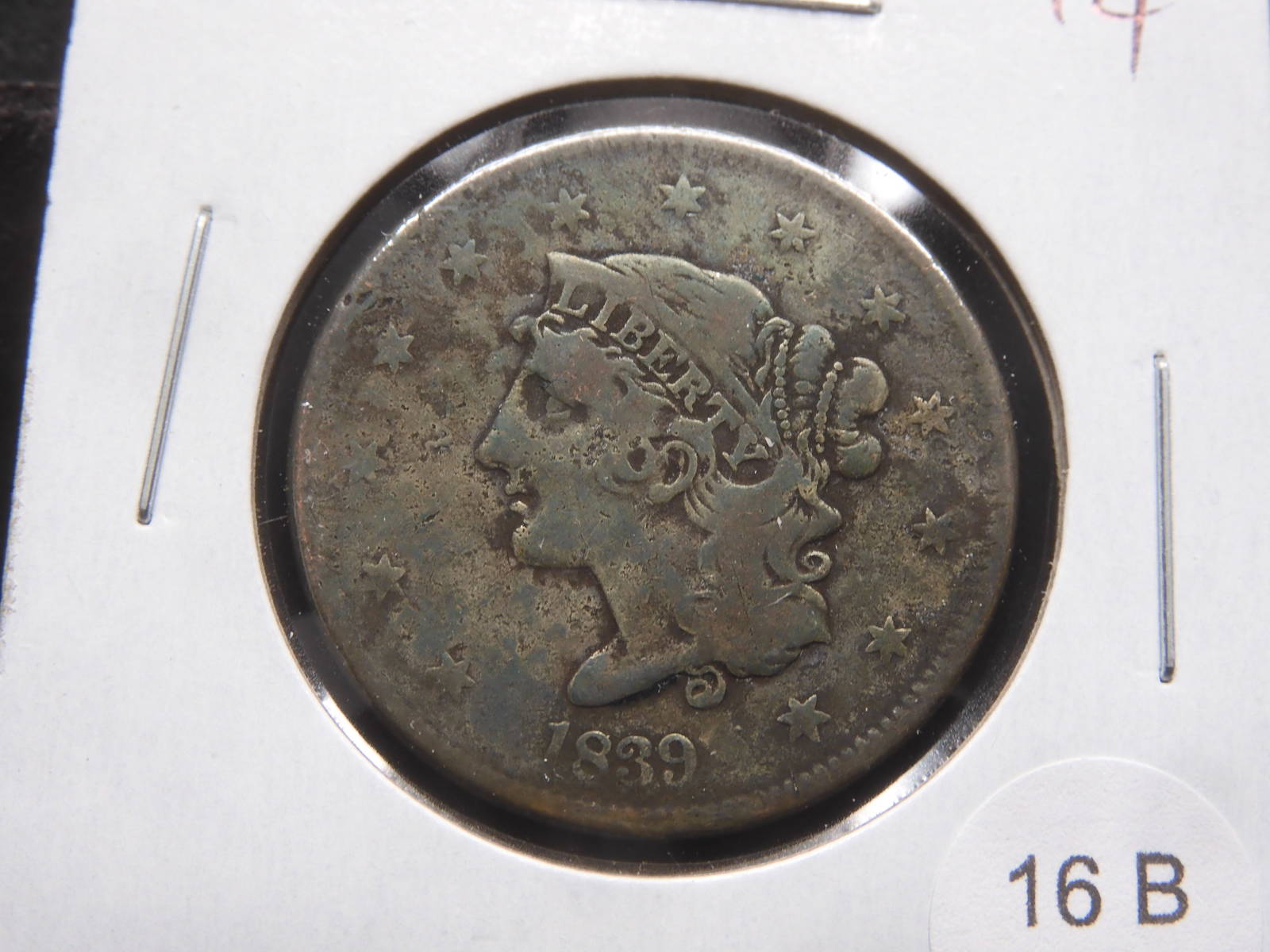 1839 Large Cent. Auction
