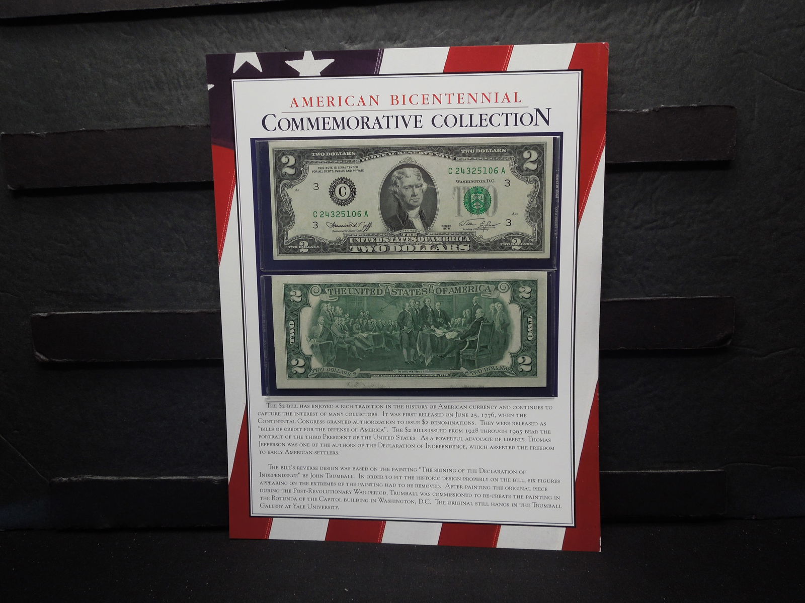 American Bicentennial Commemorative Collection Of The $2 Bill. Auction