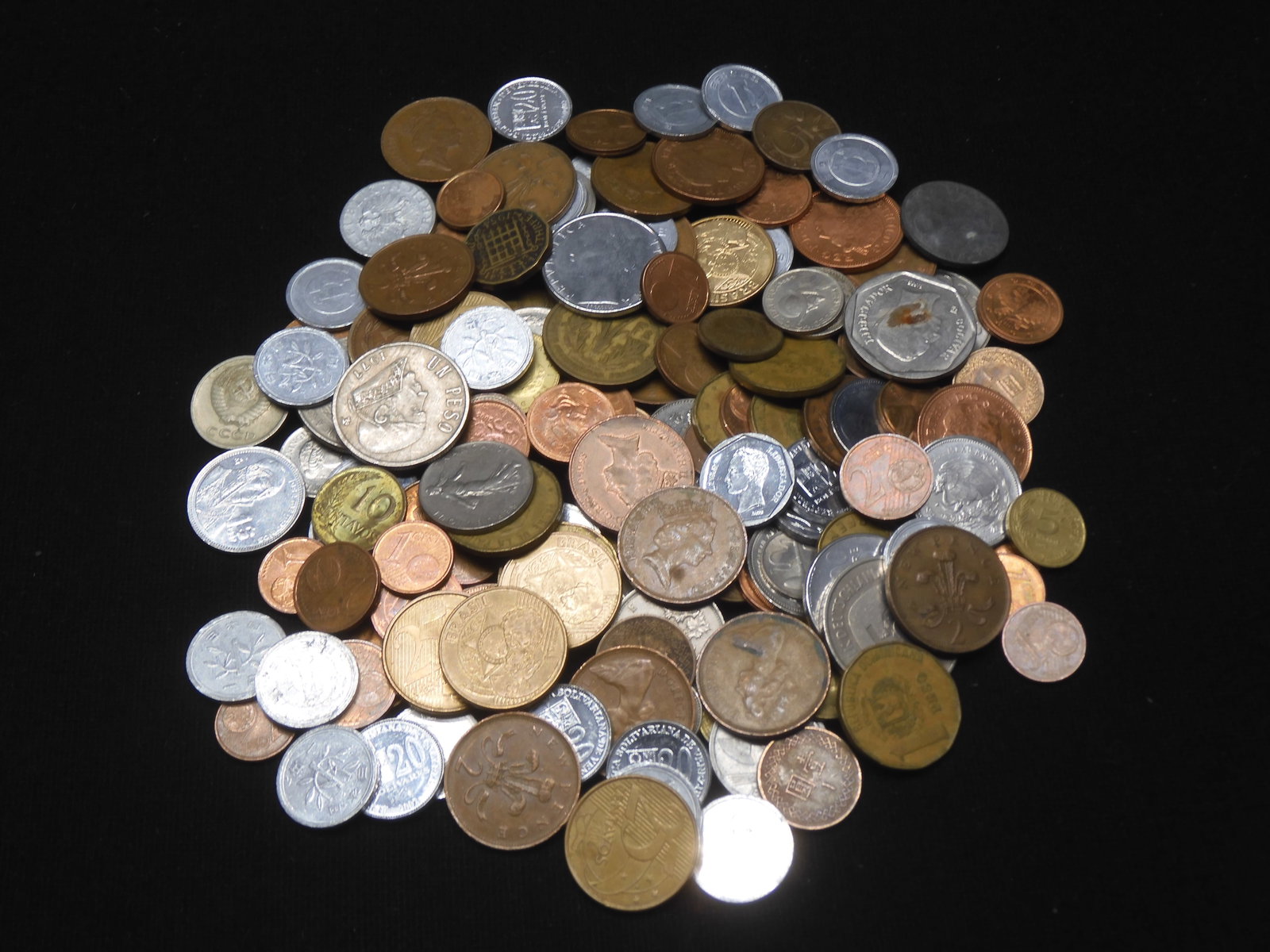 1.3 Lbs. World Coins Various Countries & Denominations