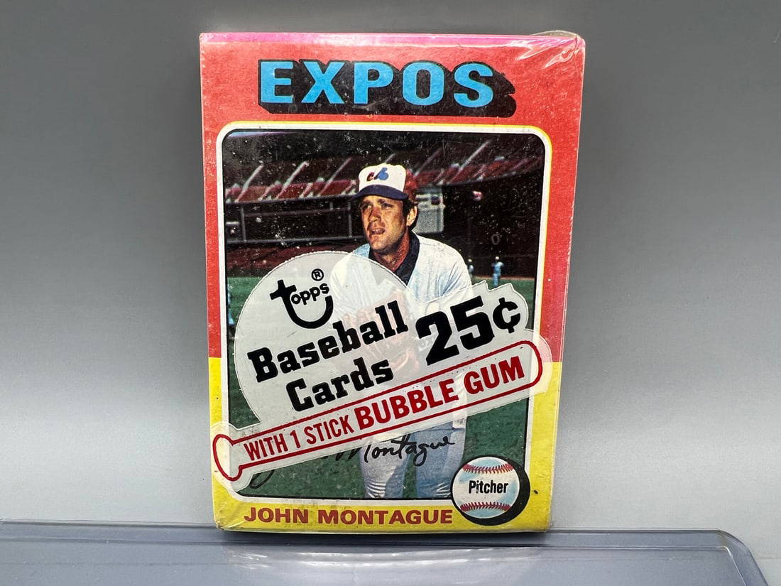 1975 Topps Mini Unopened Cello Pack Auction