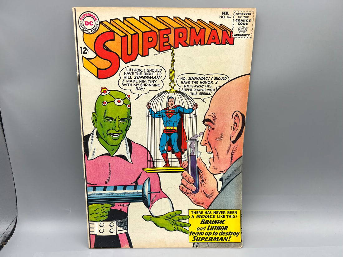 Superman #167 - 1st Lex Luthor And Brainiac Team Up - New Origin Of ...