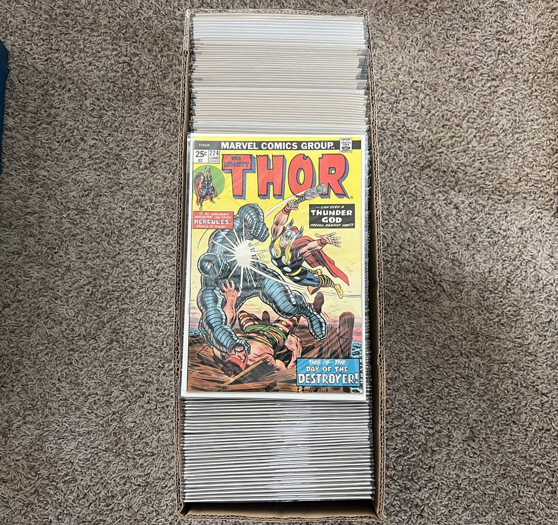 Thor Comic Lot Of 163 - Comics Appear To Average In Higher Grade ...
