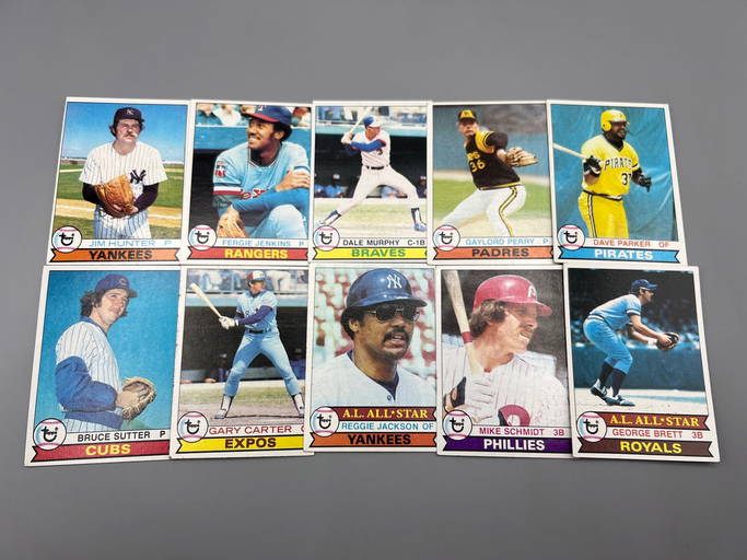 Lot Of (10) 1979 Topps Baseball Hof And Stars Jackson Brett Schmidt ...