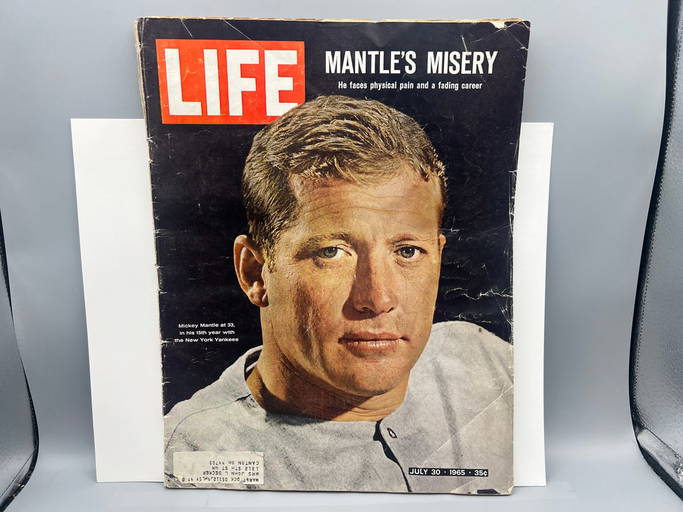1965 Life Magazine July 30 1965 Issue With Mickey Mantle On Cover