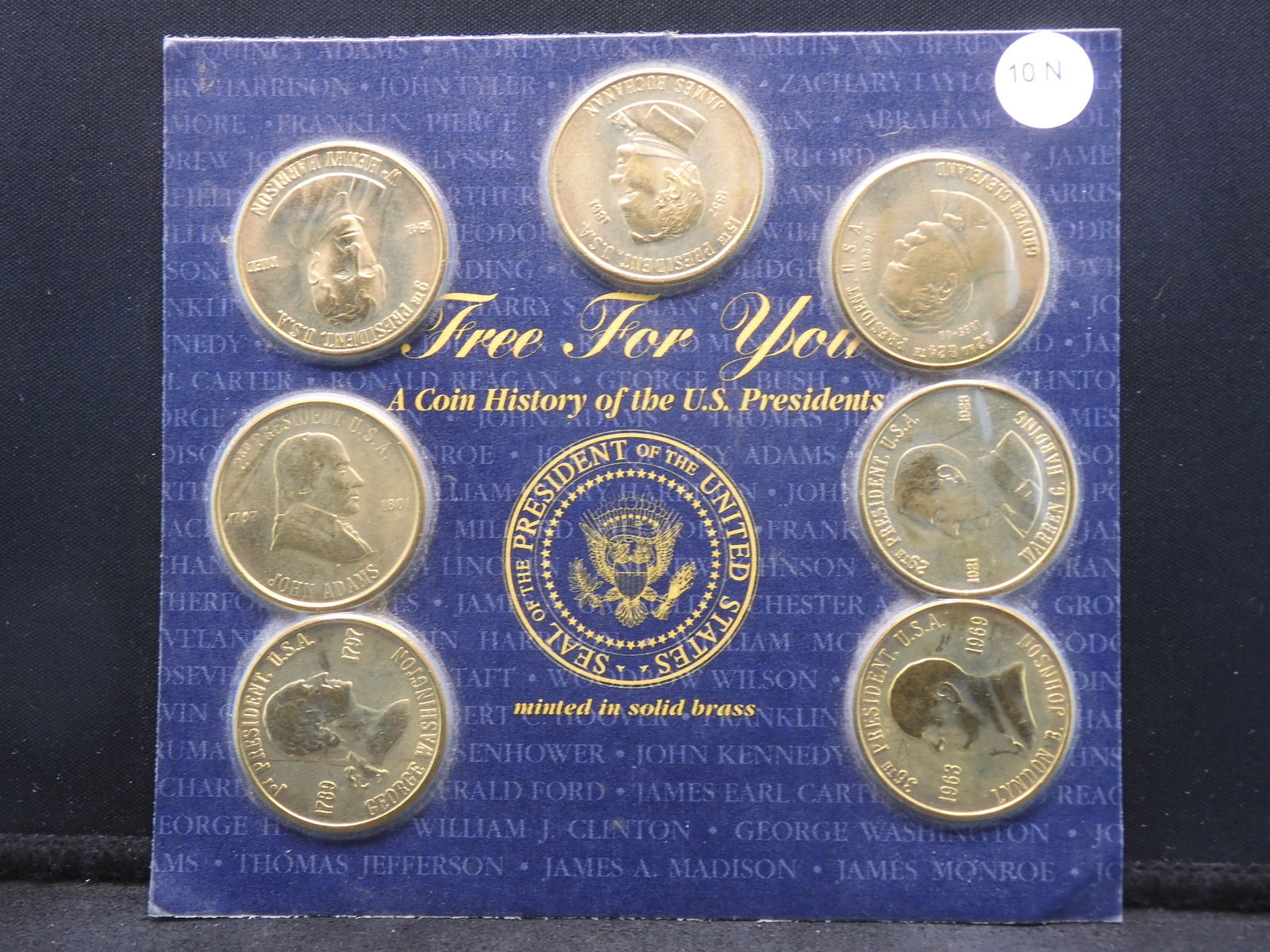 A Coin History Of U.s. Presidents Coin Collection.